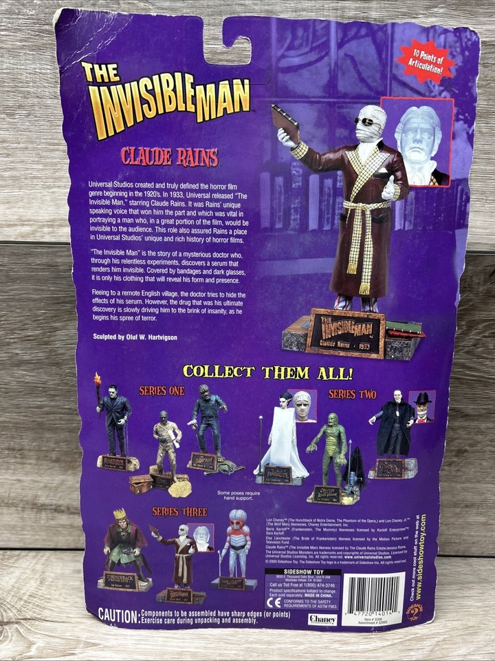 Universal Studios Monsters – The Invisible Man – Sideshow Claude Rains ...