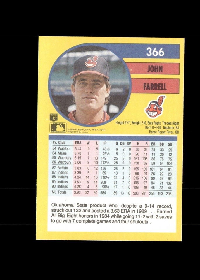 1989 Fleer - #403 John Farrell | eBay