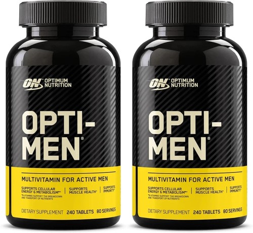 Optimum Nutrition Opti-Men Daily Multivitamin Supplement, 240 Count [2 ...