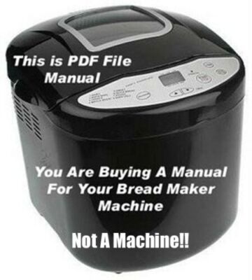 Cooks Essentials Bread Maker Machine Breadmaker Owner's Manual Recipes ...
