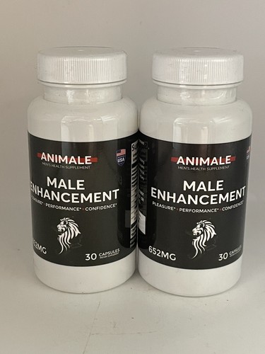 2x Animale Male Enhancement 652MG 30 Capsules each container Best Buy 5 ...