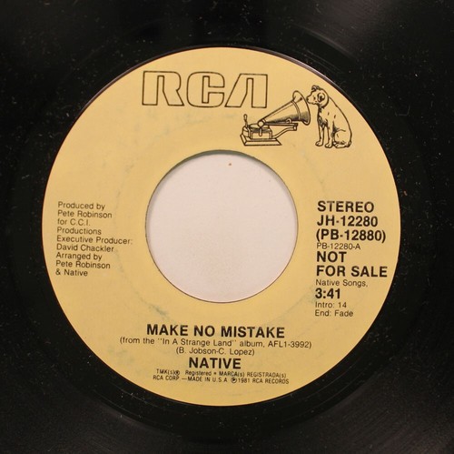 Native - Promo 45 - Make No Mistake / Make No Mistake On Rca | eBay