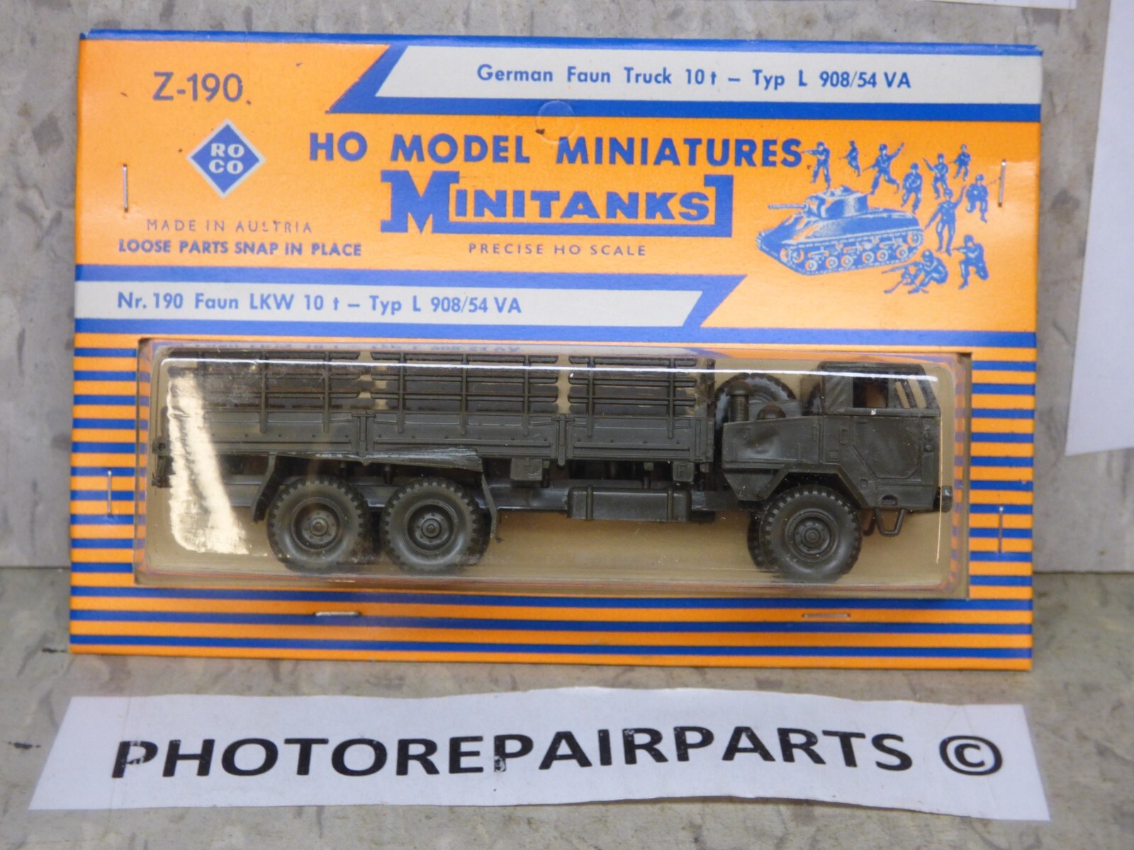 Roco Minitanks / (NEW) 1/87 Modern German Faun L908 6x6 10T Truck Lot ...