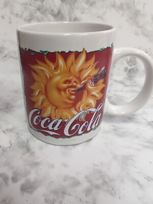 Vintage Coca Cola Sun Drinking Coke Bottle Glass 1995 Cup | eBay