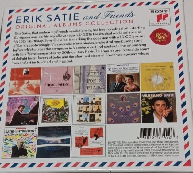 Erik Satie and Friends / Poulenc Faure Chabrier Debussy Milhaud Ibert Ravel | eBay