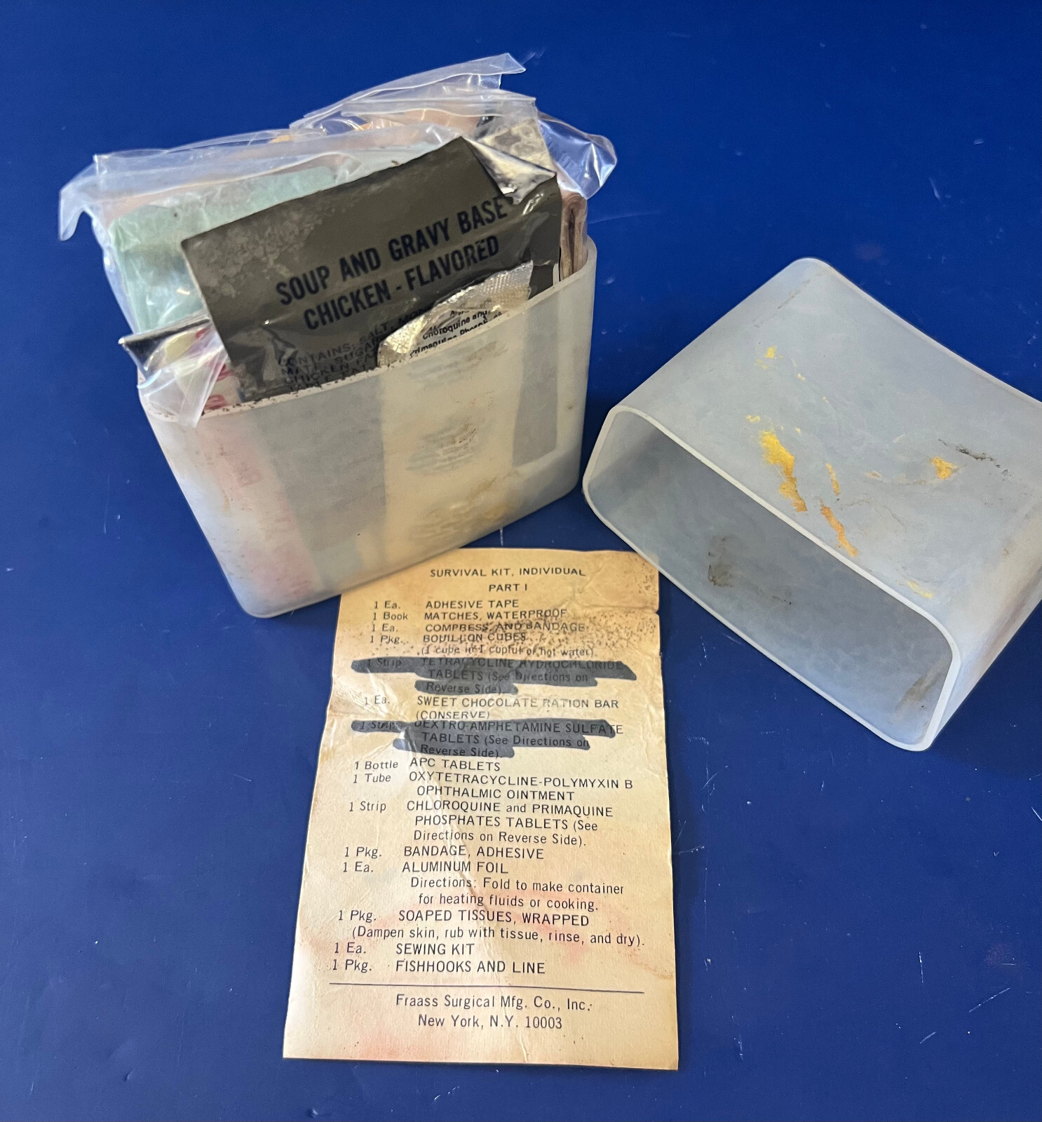 VIETNAM ERA INDIVIDUAL SURVIVAL KIT W/CONTENTS | eBay