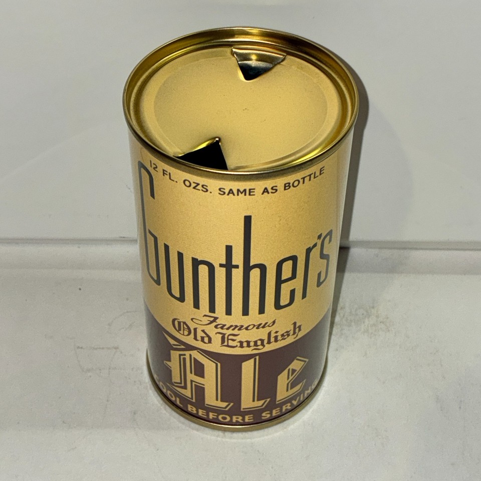 Gunther's Old English Ale OI REPLICA / NOVELTY beer can, paper label | eBay