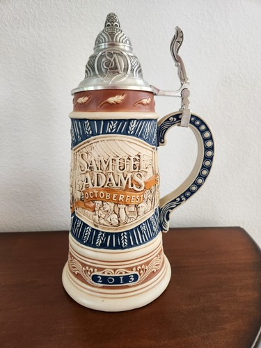Samuel Sam Adams 2013 Octoberfest Limited Edition Beer Stein Mug #0790 ...
