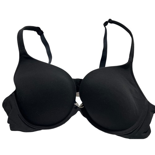 Cacique Black Boost Plunge Bra 44C Underwire Padded Smooth T-Shirt Bra ...