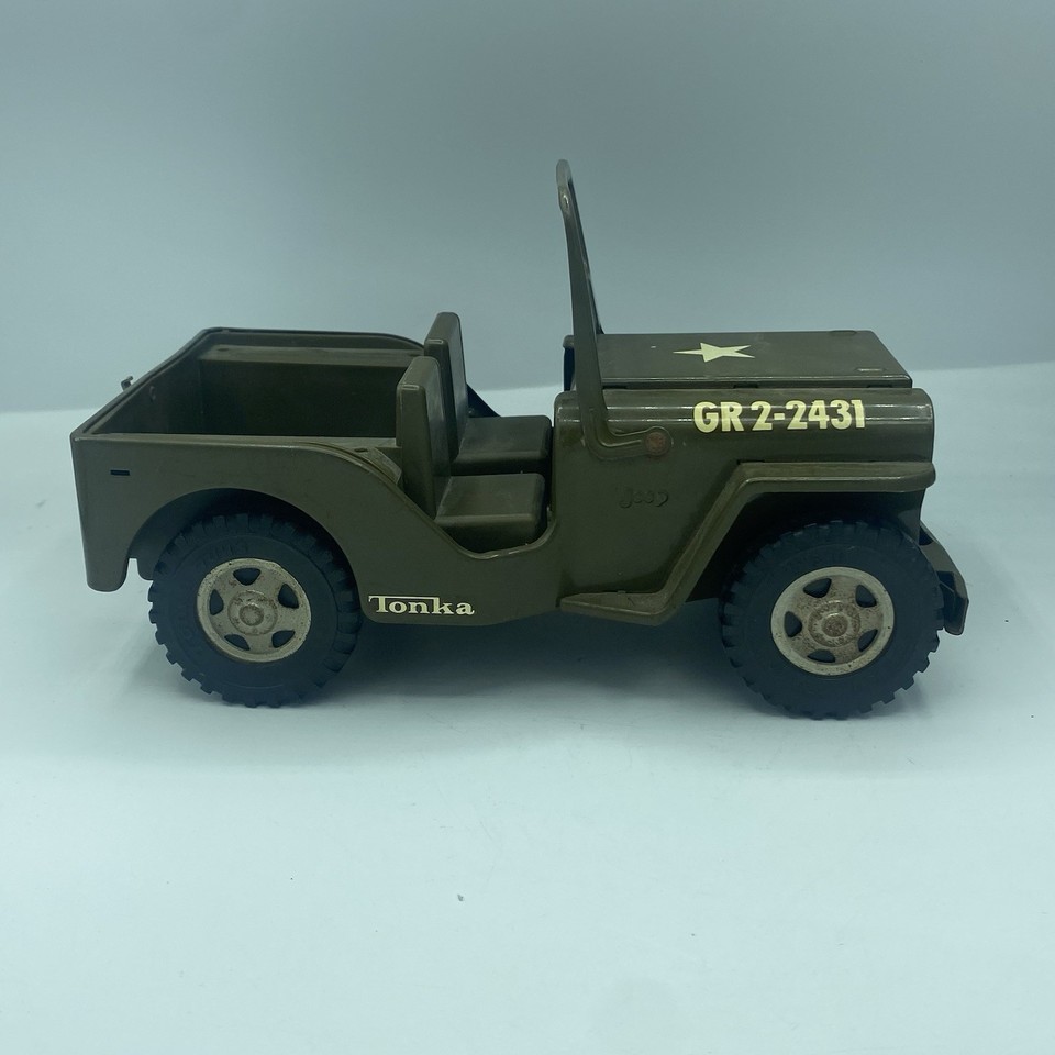Vintage TONKA JEEP Army Military Commander Metal Car GR 2-2431 Mint | eBay