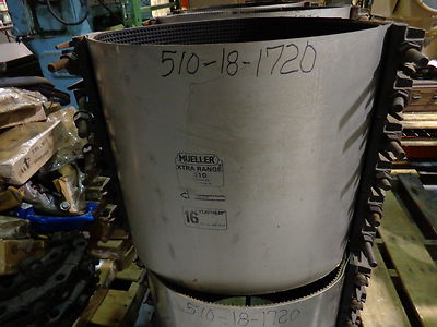 Mueller 510-18-1720 Xtra Range pipe repair clamp 16 inch pipe unused 18 ...