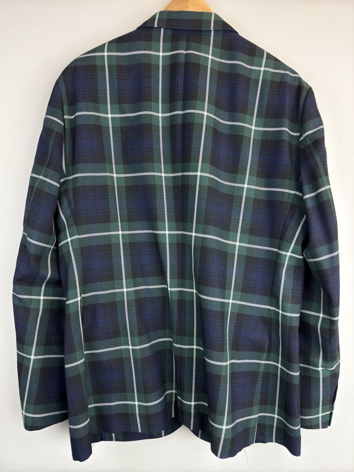 Hackett London Green Plaid Sport Coat – Men’s Size 46R | eBay