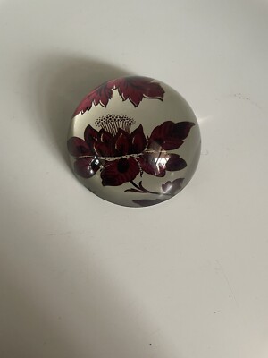 Dome Glass Floral Pattern Paperweight | eBay