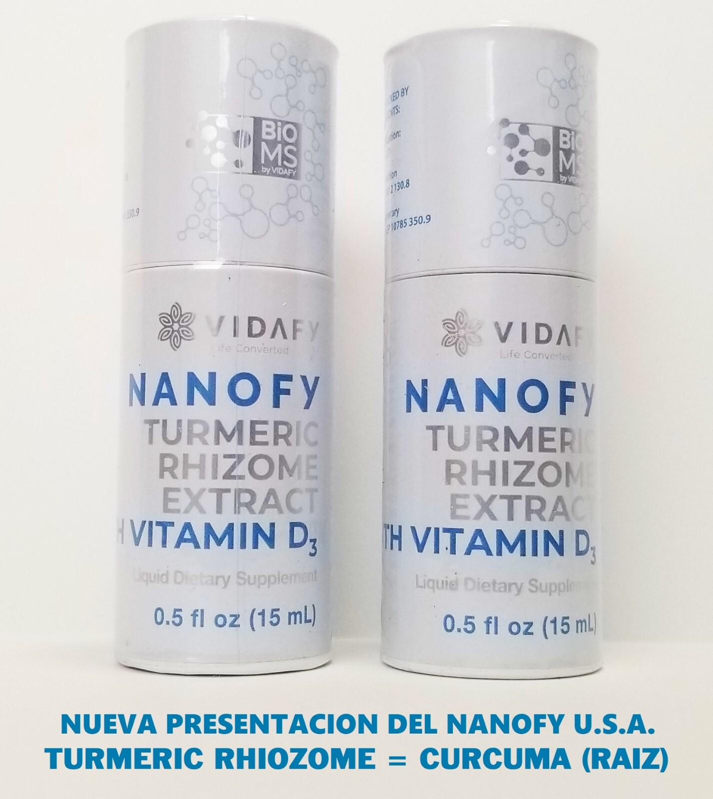 2 NANOFY by VIDAFY Curcumin Root Extract = Turmeric Rhizome Extract ...
