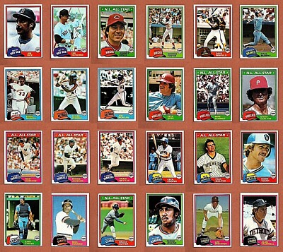 1981 TOPPS Baseball Card Set Break #1-#718 U Pick: HOF's, ALL-STARS ...