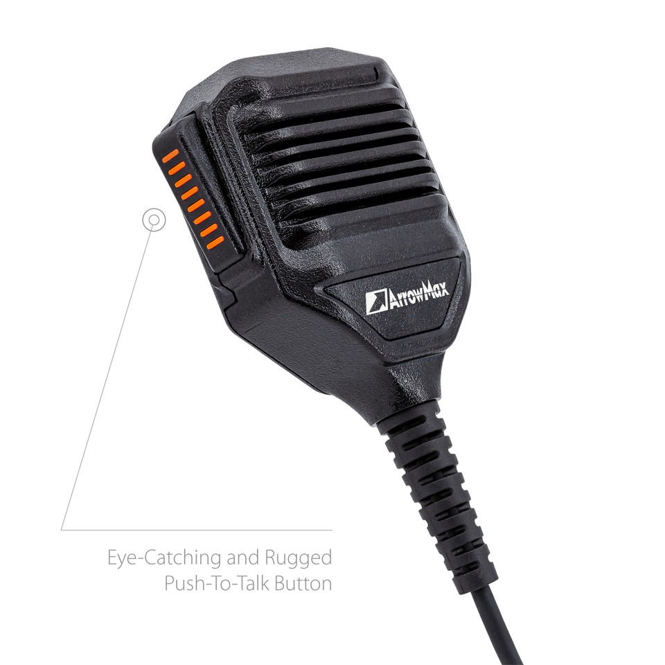 Weatherproof Heavy Duty IP67 Shoulder Speaker Mic for Motorola APX4000 ...