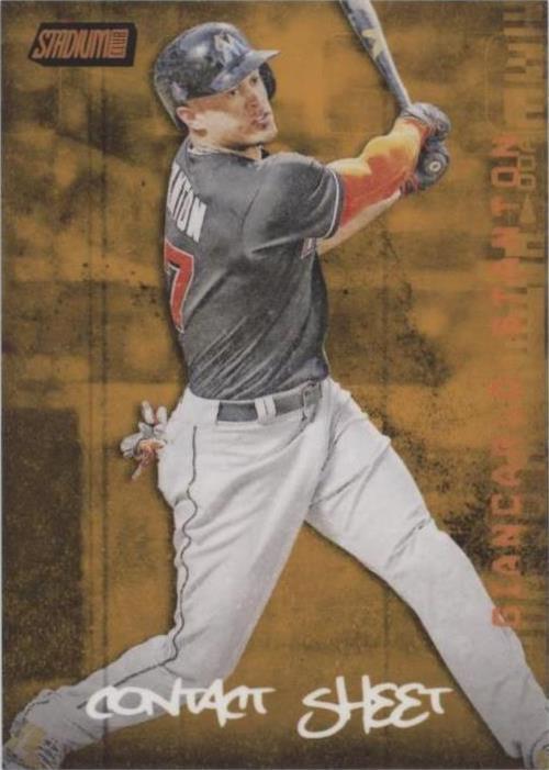 2017 Topps Stadium Club - Contact Sheet Giancarlo Stanton #CS-GS Orange ...