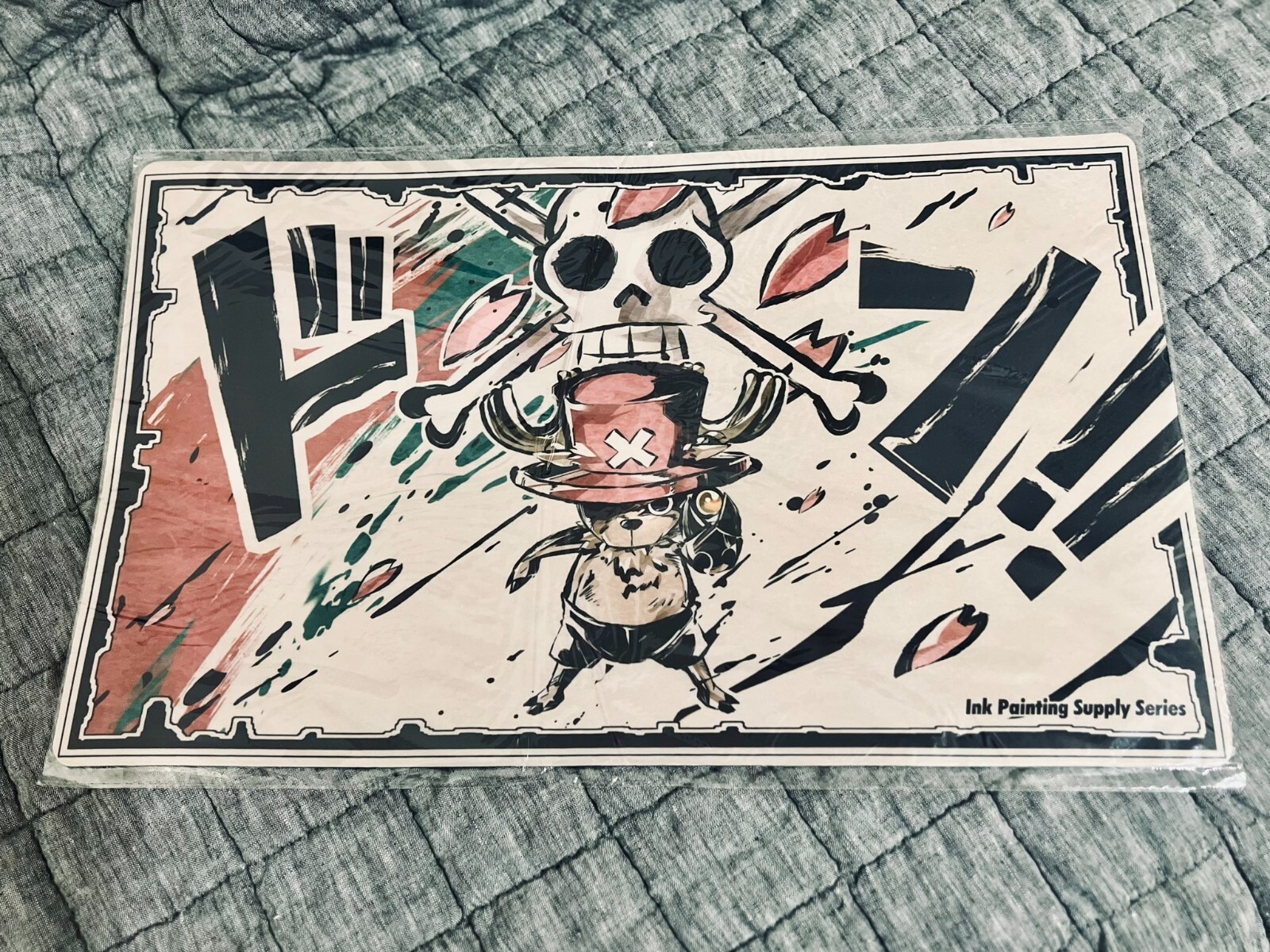 One Piece TCG Card Game Manga Doujin Sumi-E Ink Painting Playmat TONY ...