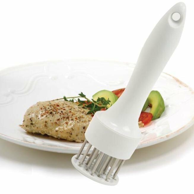 Norpro Professional Spring Loaded Meat Tenderizer - Stainless Steel ...