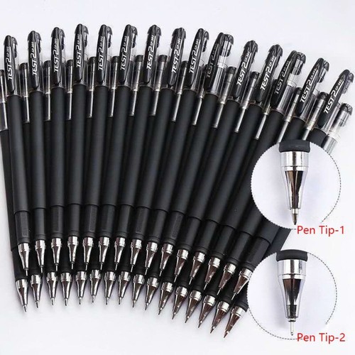 10PCS 0.5mm Roller Pen Black/Red/Blue Ink Signature Pen School Office ...