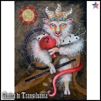 modern art painting figurative goetia lemegeton focalor demon seal ...