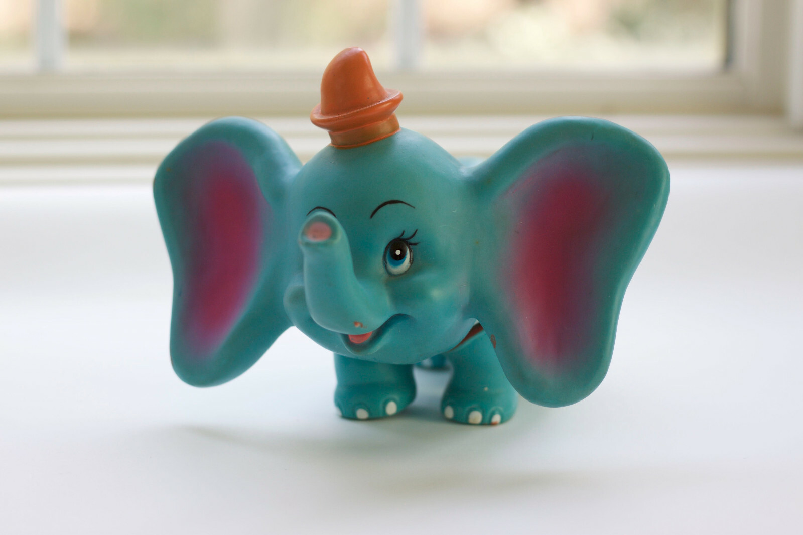 Vinatge Blue Rubber Dumbo Toy 1970s | eBay