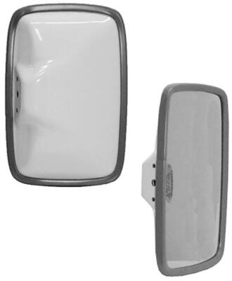 6.5" x 10" White Steel Mirror Head with Flat Glass - Velvac 704032 | eBay