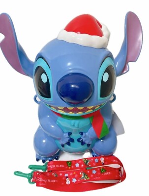 Christmas Limited Popcorn Bucket Stitch Santa Claus Disney Case at ...
