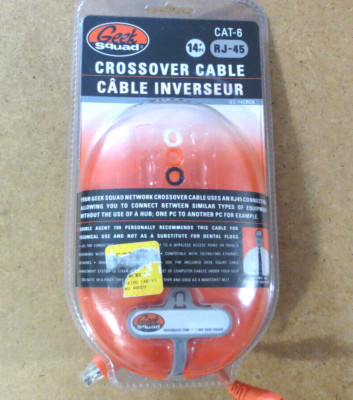 Geek Squad Cat-6 14pi - RJ45 - Network Crossover Cable - Open Box | eBay