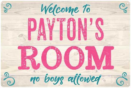 PAYTON'S Room Kids Bedroom Sign Personalized Metal Sign 108120089189 | eBay