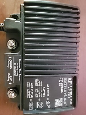 Blue Sea 7605 BatteryLink 12V Charger 10A 2 Bank | 0632085076054 | 12V ...