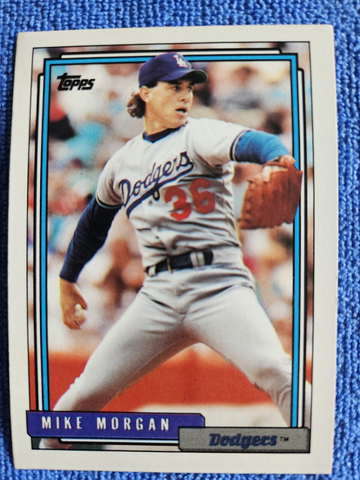1992 Topps Baseball Card Mike Morgan Los Angeles Dodgers #289 | eBay
