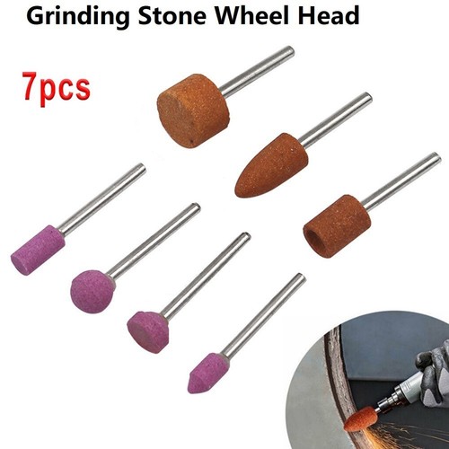 Cone Cylindrical and Ball Type Grinding Stone Set 7pcs for Rotary Tools ...