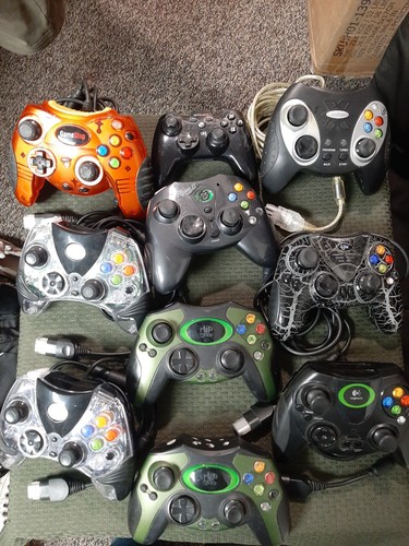 Original Xbox 3rd Party Wired & Wireless Controller's Lot 7 Working | eBay