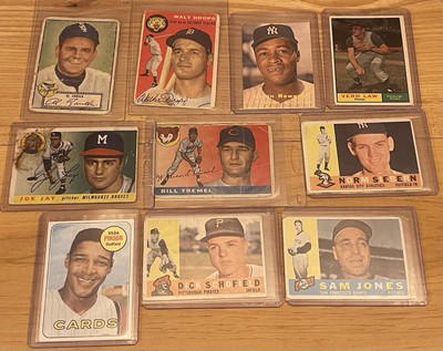 10 Card Vintage Topps Baseball Card Lot 1952-1969 | eBay