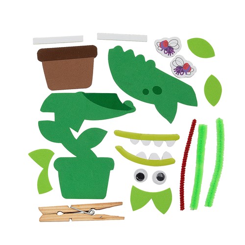 Fun Express Venus Flytrap Chomper Clothespin Craft Kits - 3 1/2" x 5 1/ ...