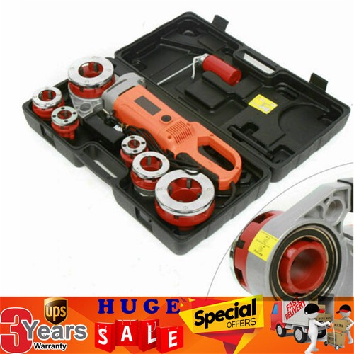 2300W Electric Pipe Threader Pipe Threading Machine 6 Dies 1/2-2" HD ...