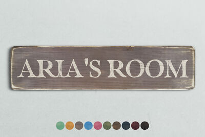 ARIA'S ROOM Vintage Style Wooden Sign. Shabby Chic Retro Home Gift ...