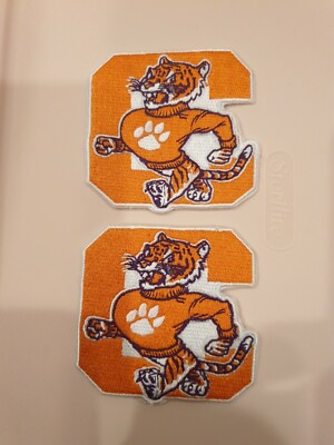 (2)CLEMSON U - Clemson Tigers Embroidered IRON ON PATCHES (NCAA) 3" x 3 ...