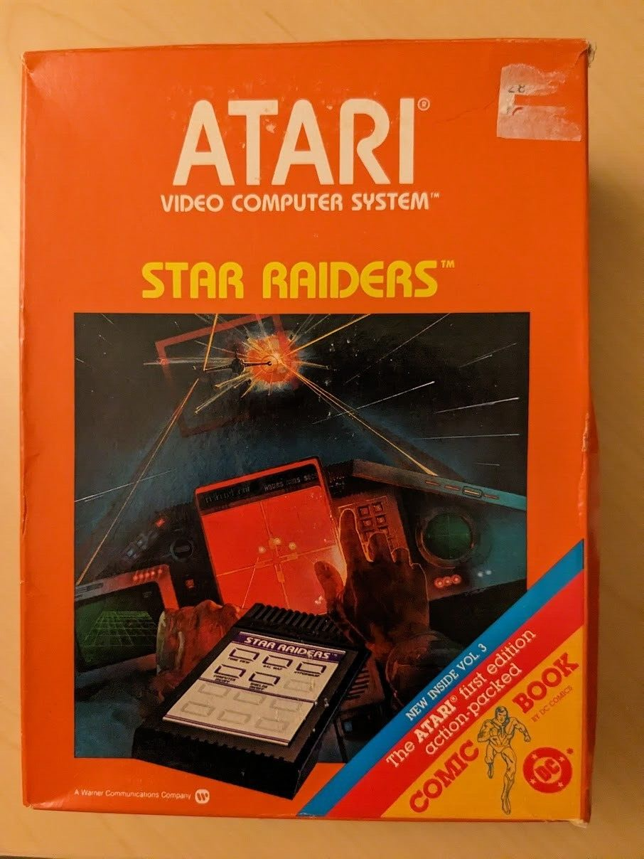 Atari 2600 Star Raider Video Game, Manual, & Video Touch Pad w/Boxes ...