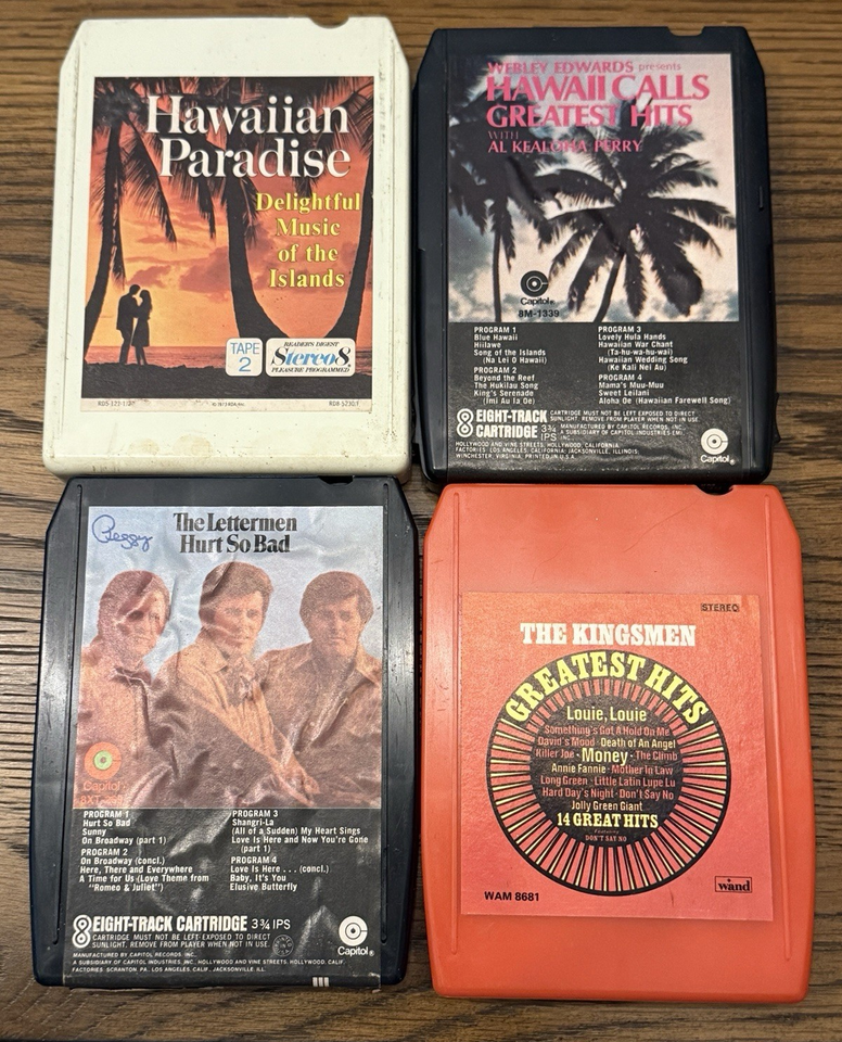 8 Track cartridges, Lot of 70. Assorted Music and Singers. See ...