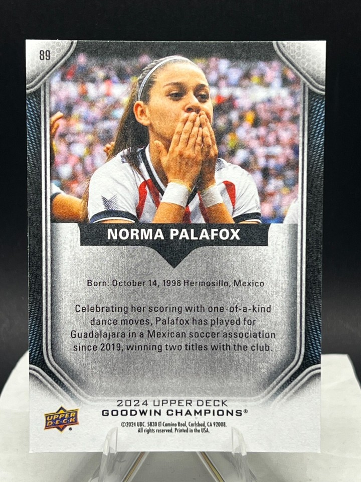 NORMA PALAFOX 2024 UD Goodwin Champions #89 SOCCER -1911 | eBay