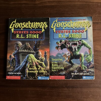 Goosebumps 2000 R.L. Stine #11 Attack of Graveyard Ghouls Squeezers ...