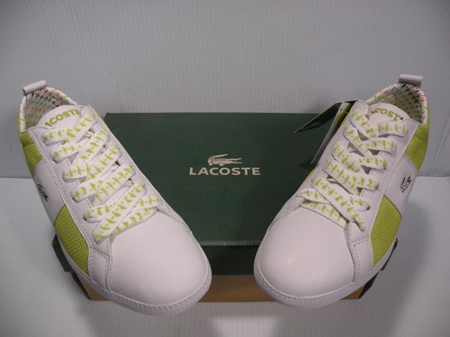 LACOSTE OBSERVE TNS ATHLETIC TRAINER SPORT WOMEN SHOES WHITE/GREEN SIZE ...