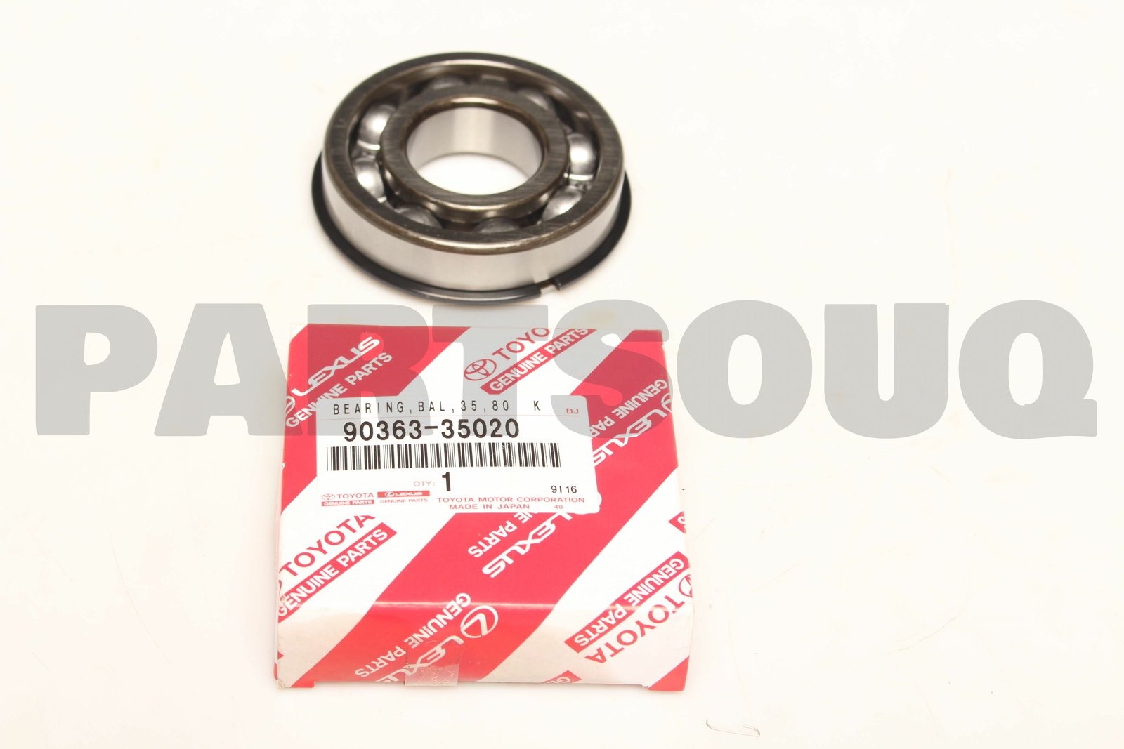 9036335020 Genuine Toyota BEARING, RADIAL BALL (FOR TRANSFER INPUT ...