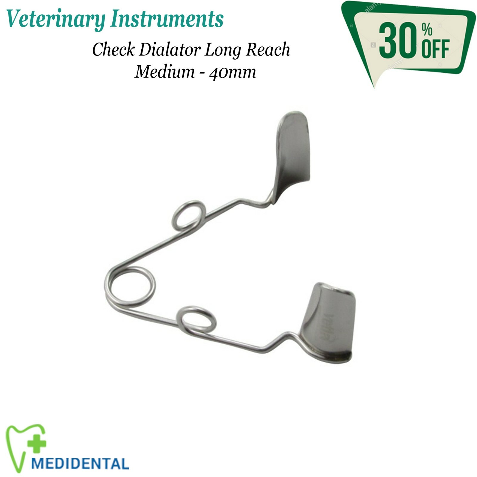 Size Medium - 40mm Cheek Dilator Long Reach Veterinary Small Animal ...
