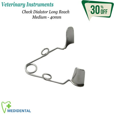 Size Medium - 40mm Cheek Dilator Long Reach Veterinary Small Animal ...