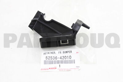 5253642010 Genuine Toyota RETAINER, FRONT BUMPER SIDE, LH 52536-42010 ...