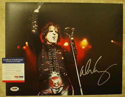 Alice Cooper 11x14 Photo Signed Autographed Auto PSA DNA Poison Killer ...