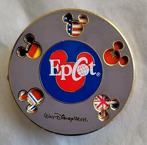 Vintage Disneyworld Epcot Spinner Pin Flags 2004 EUC | eBay